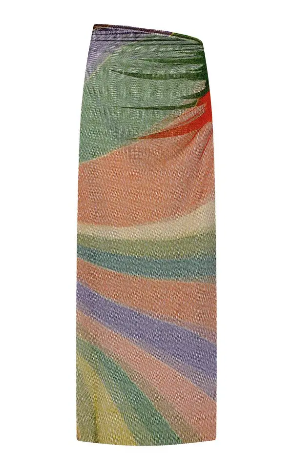 CALA DE LA CRUZ La Isla Patella Sparkling Mesh Skirt - Multi