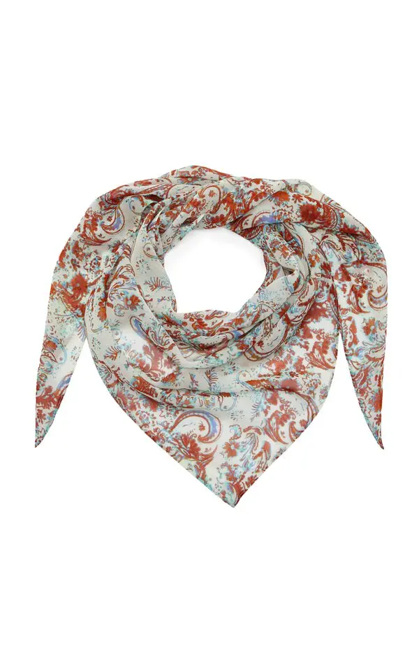 DE LA VALI Paisley Headscarf - Multi