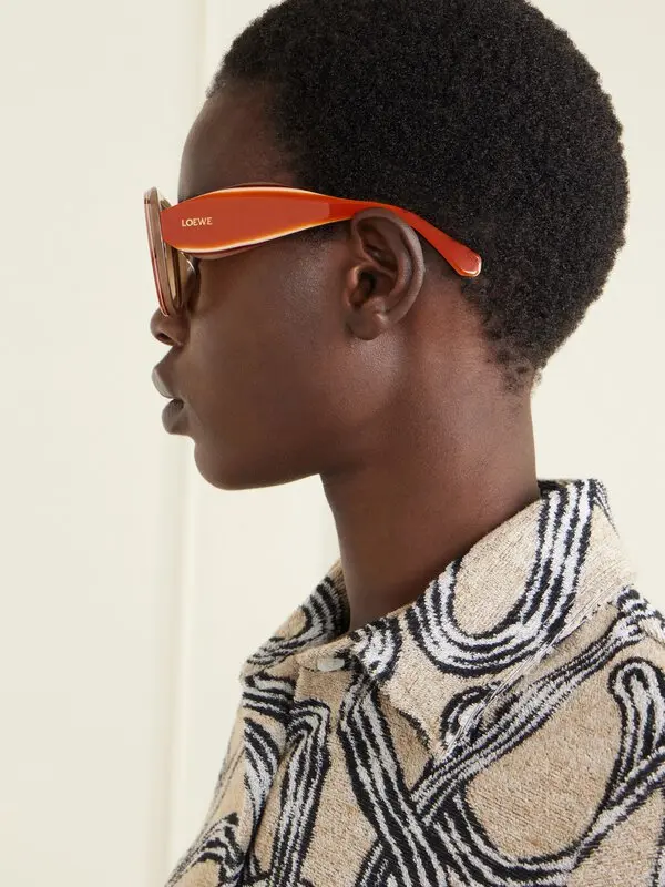 Loewe Paula's Ibiza Square Frame Acetate Sunglasses
