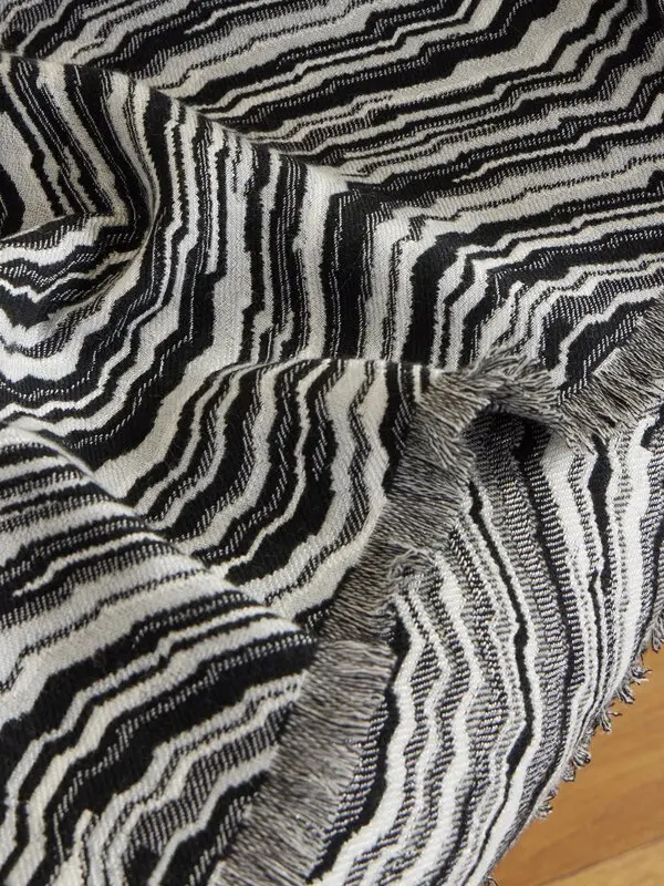 Missoni Fringed Striped Wool-blend Throw