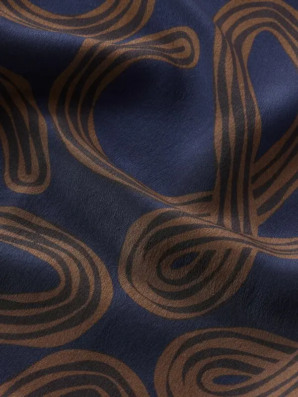 Loewe Paula's Ibiza Printed Silk Scarf - Brown