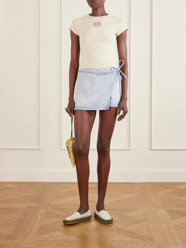 Loewe Denim Wrap Shorts