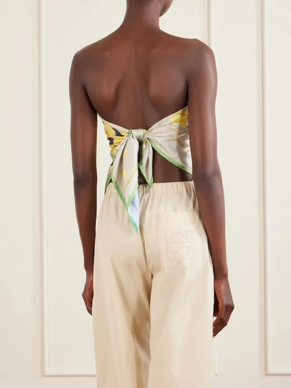 Loewe Paula's Ibiza Printed Silk-twill Scarf