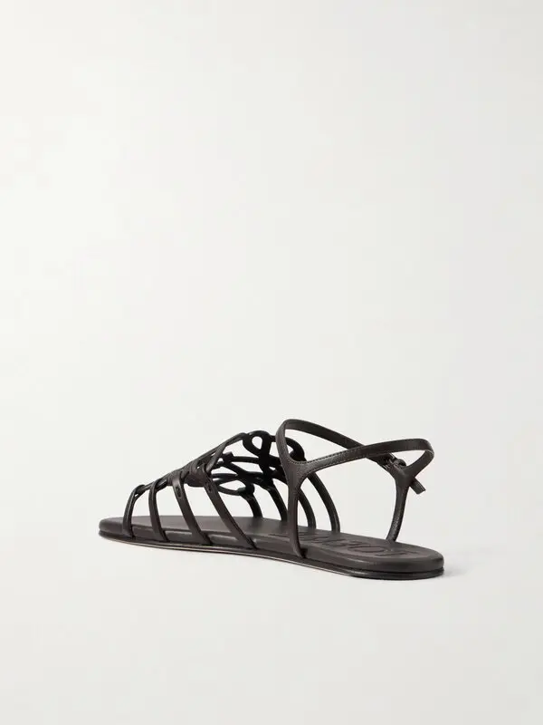 Loewe Petal Leather Sandals
