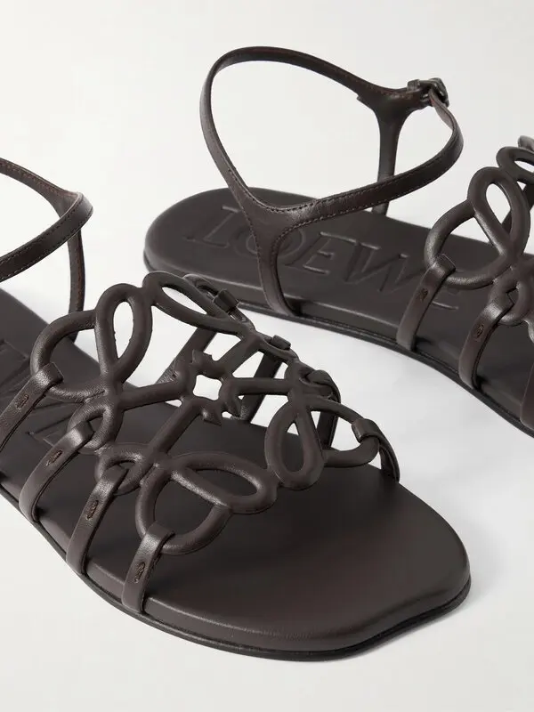 Loewe Petal Leather Sandals