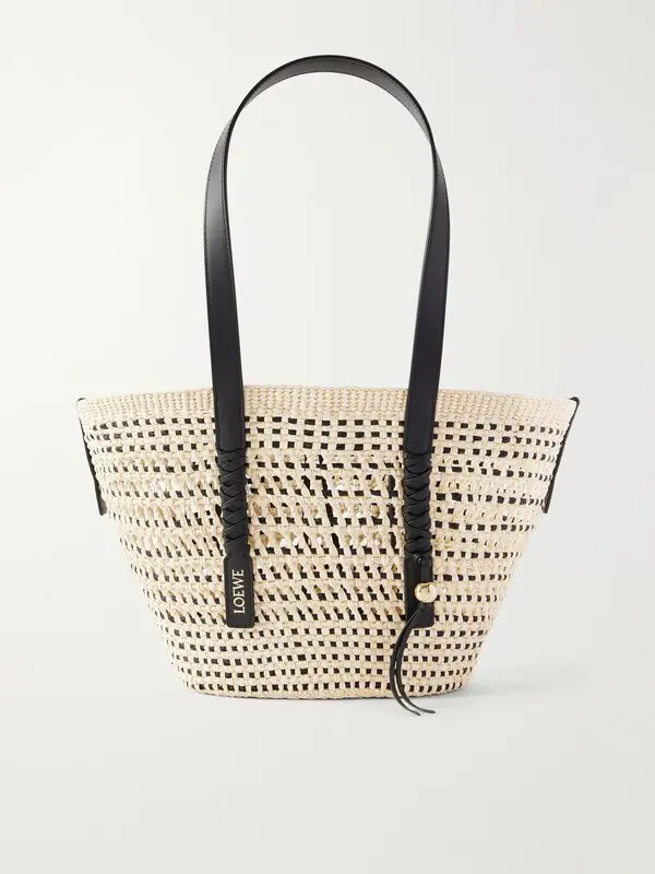 Loewe Braid Medium Raffia Tote - Neutrals