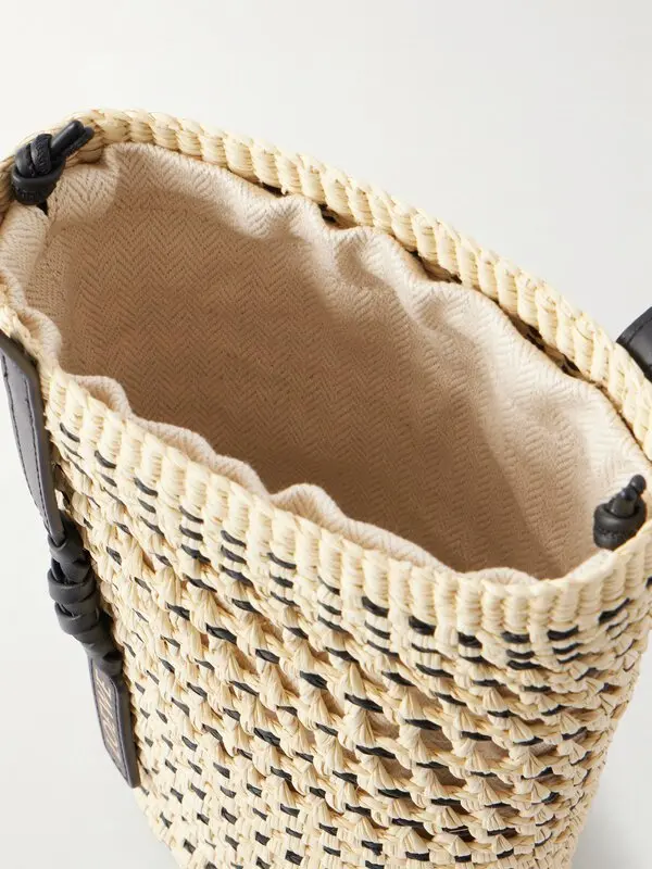 Loewe Braided Raffia Shoulder Bag - Neutrals