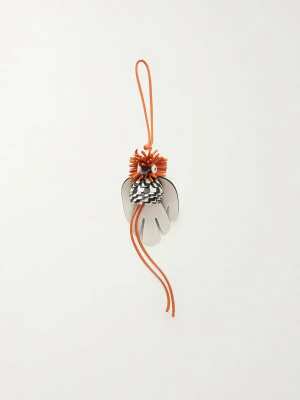 Loewe Paula Ibiza Hoopoe Bird Leather Charm - Multi