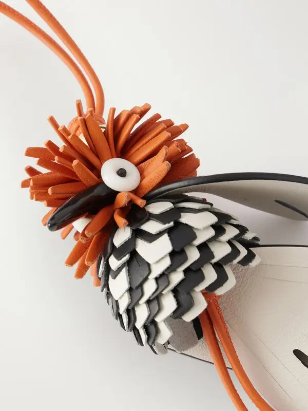 Loewe Paula Ibiza Hoopoe Bird Leather Charm - Multi