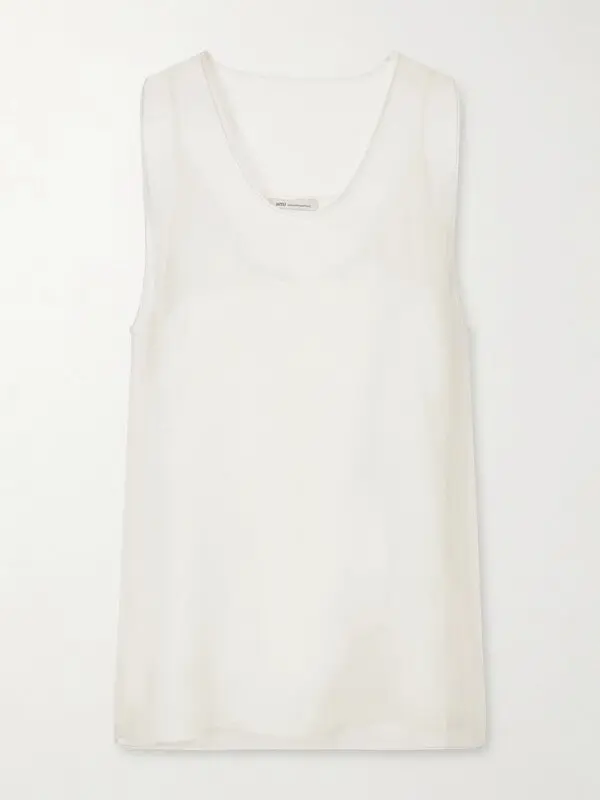 AMI Paris Silk Organza Top