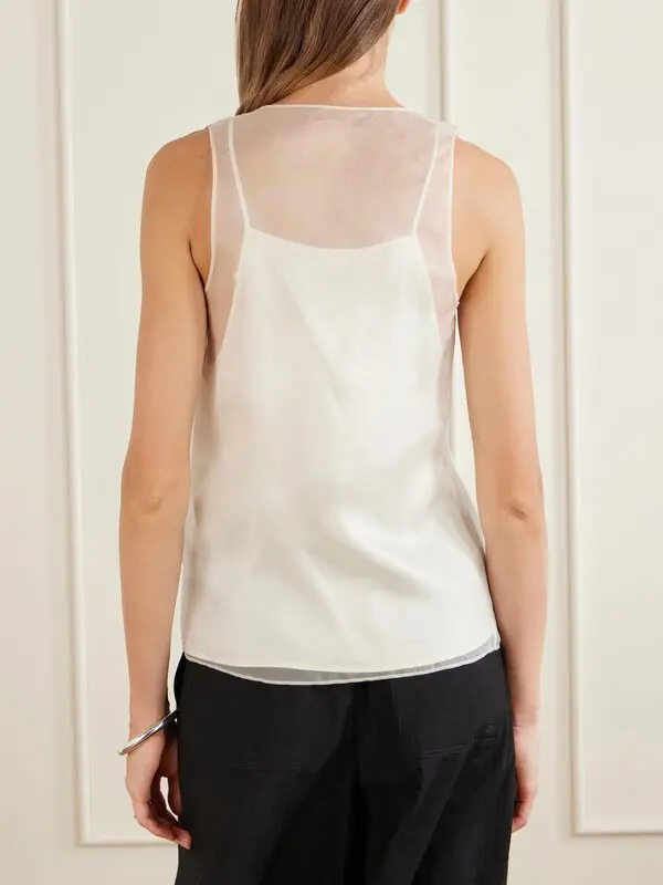 AMI Paris Silk Organza Top