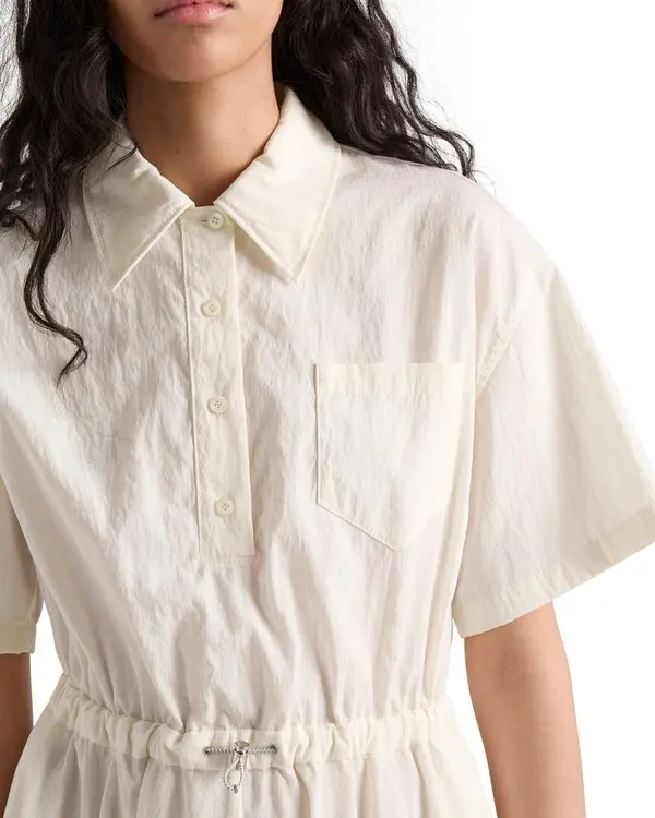 Prada Technical Pongé Shirt Dress