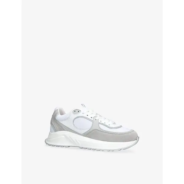 CLEENS Onesixthy Runner Suede And Mesh Trainers - White/oth