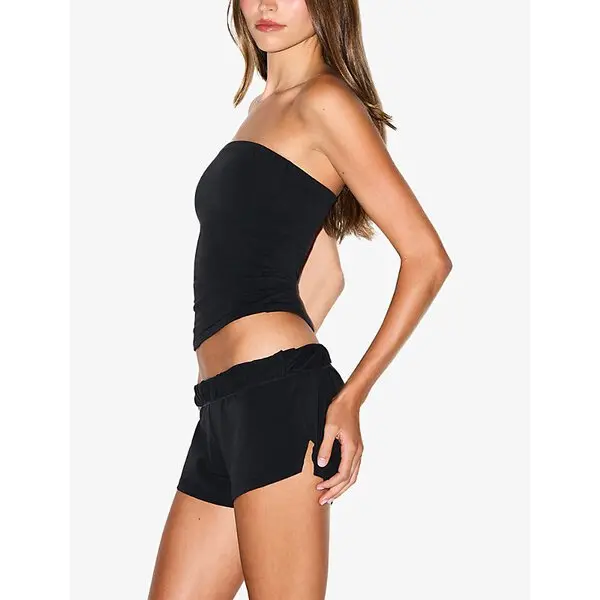 SKIMS Cotton-jersey Tube Top - Soot