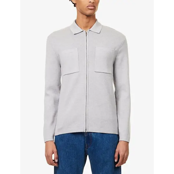 NOBL Cassius Zip-front Knitted Top