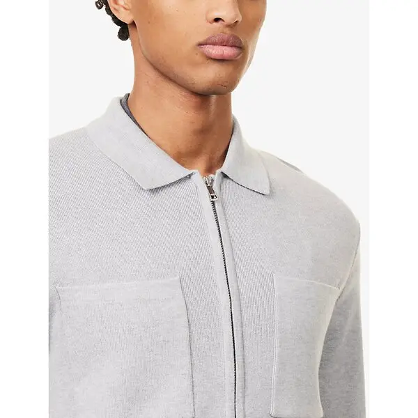 NOBL Cassius Zip-front Knitted Top