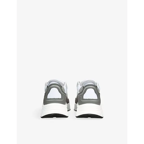 CLEENS Pulse Runner Leather And Mesh Trainers - White/comb
