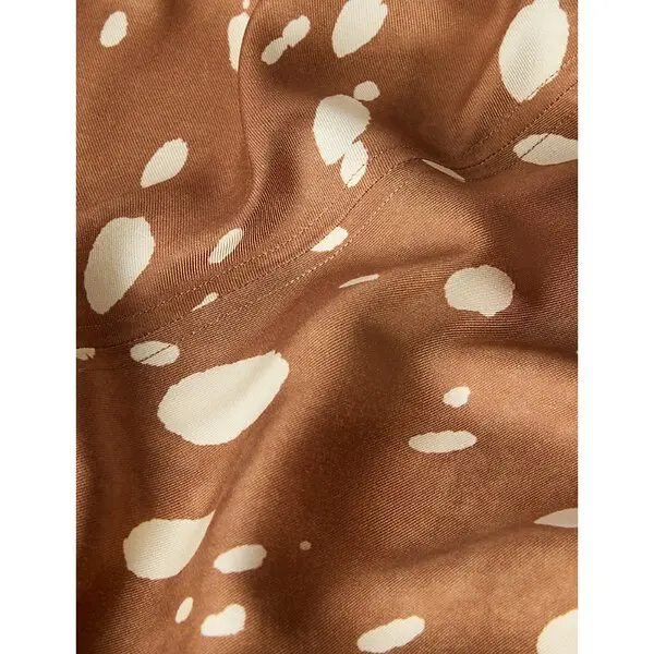 Whistles Deer Spot Sleeveless Woven Midi Dress