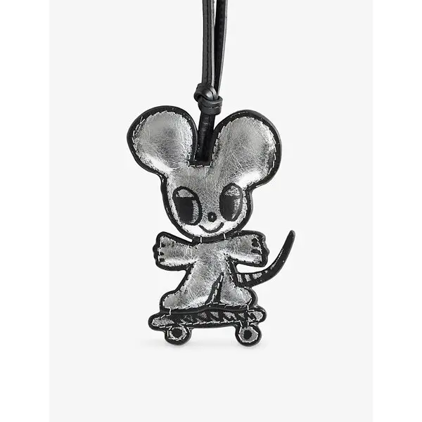 Zadig&Voltaire Skater Mouse Leather Bag Charm