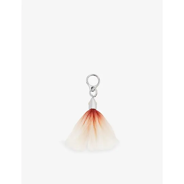 Loewe X Paula's Ibiza Fishing Lure Bag Charm - Silver/orange