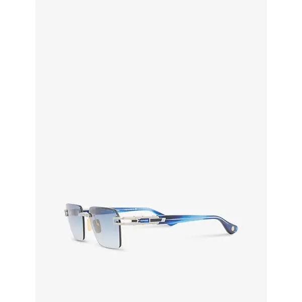 Dita Square Frame Metal Sunglasses