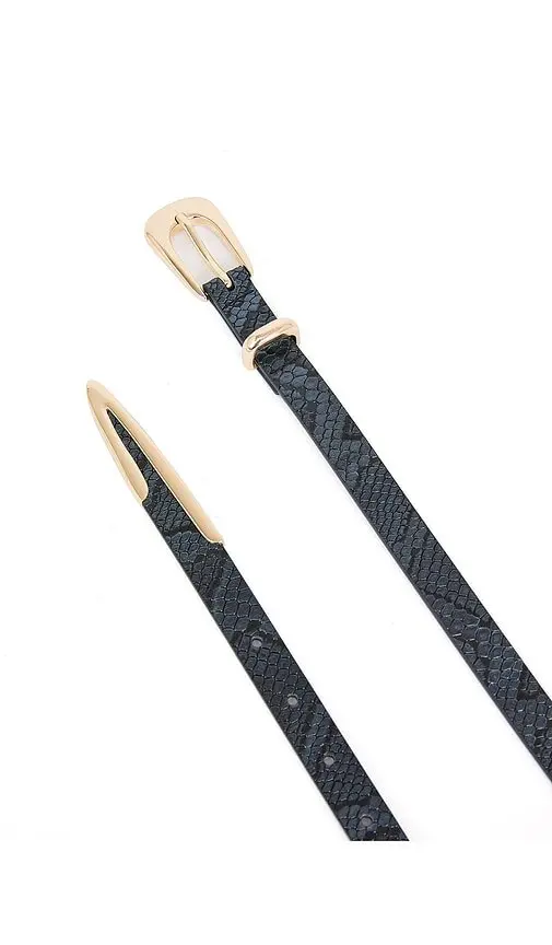 Ettika Modern Saddle Belt - Grey