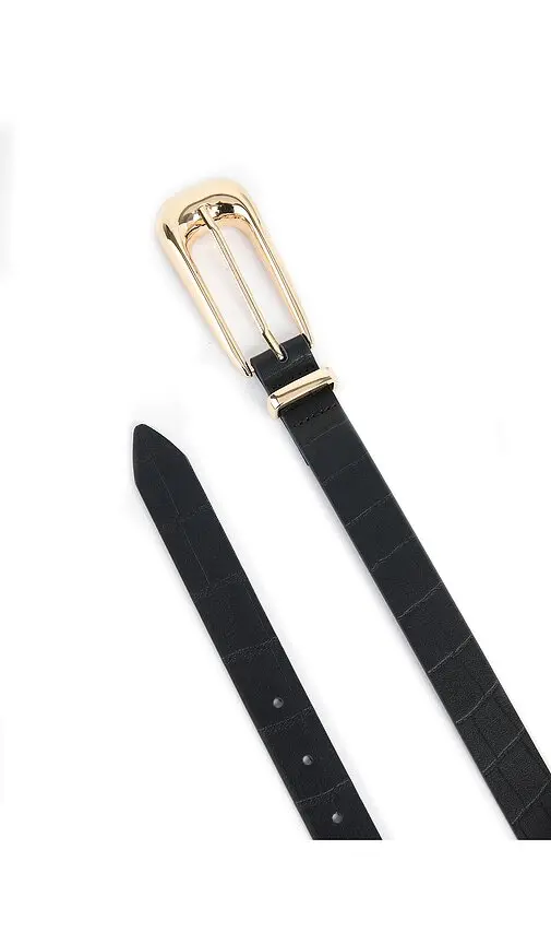 Ettika Signature Buckle Belt - Black