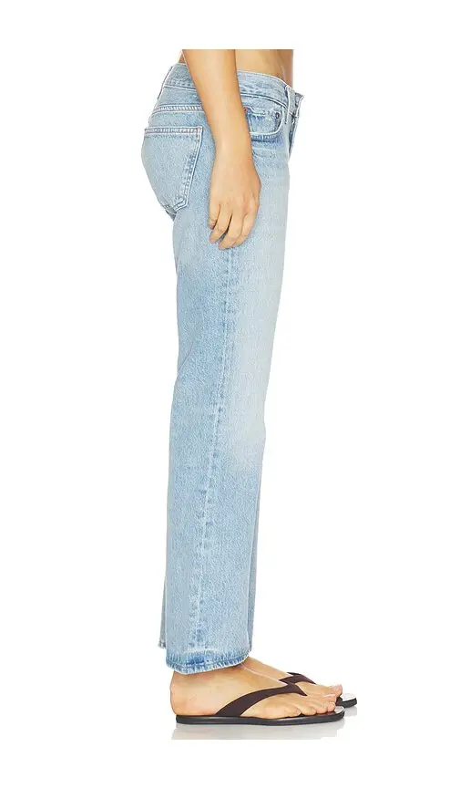 AGOLDE Low Rise Boot Ankle Jeans - Blue