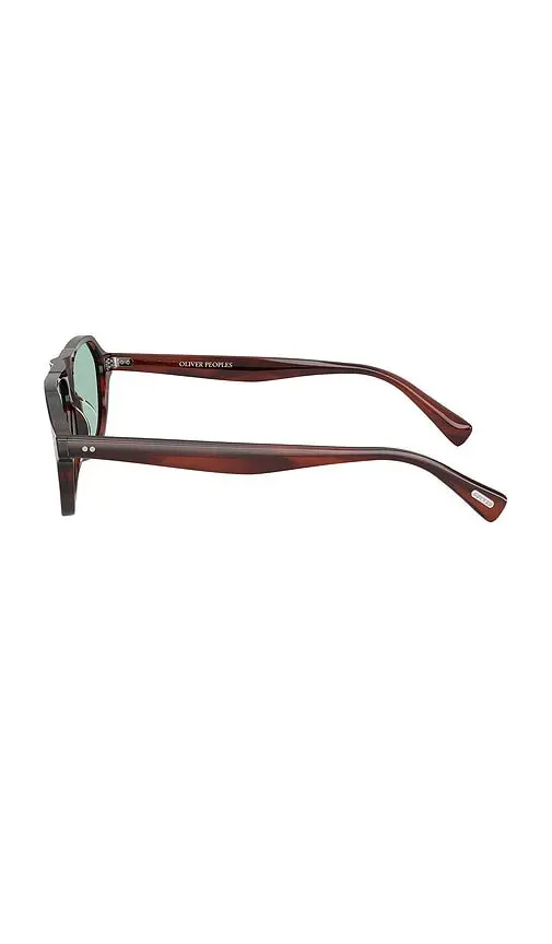 Oliver Spencer Remment Irregular Sunglasses - Brown