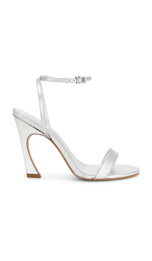 Schutz Lexi Stiletto Sandal - Metallic Silver