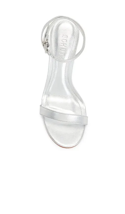 Schutz Lexi Stiletto Sandal - Metallic Silver