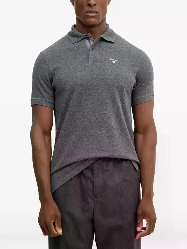 Barbour Logo-embroidery Polo Shirt - Grey