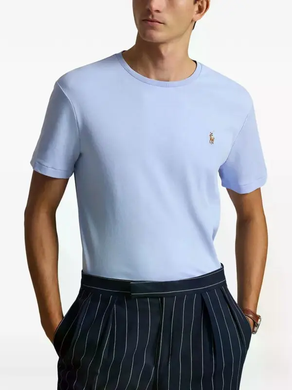 Polo Ralph Lauren Embroidered Pony Crewneck T-shirt - Blue
