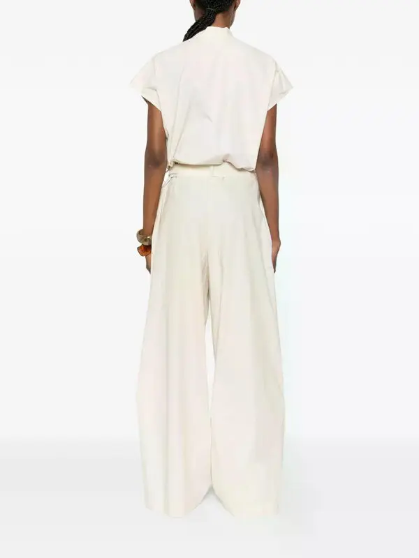 ROBERTO COLLINA Belted Button-up Jumpsuit