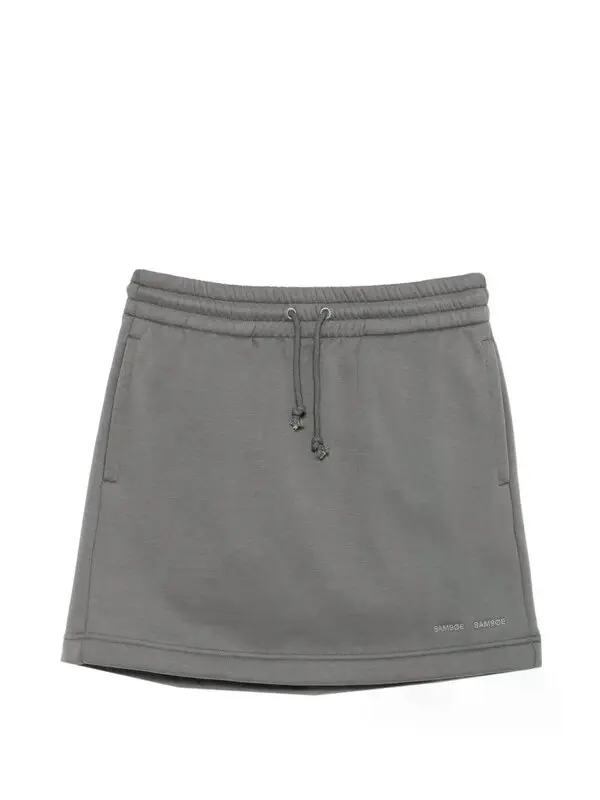 SAMSOE SAMSOE Drawstring Waist Skirt With Logo Detail