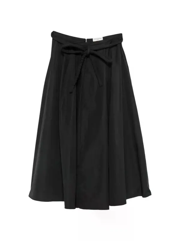 Veronique Leroy Braided-tie Flared Skirt - Black