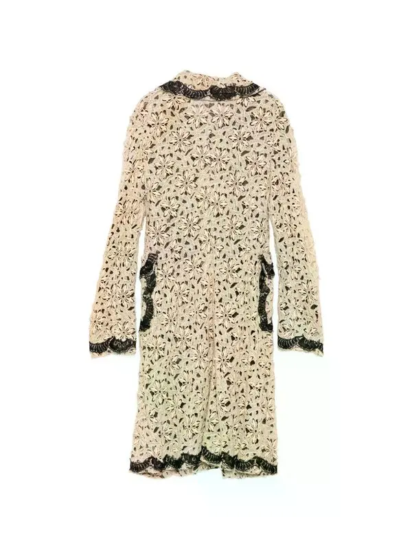 Dolce & Gabbana Floral Crochet Lace Coat
