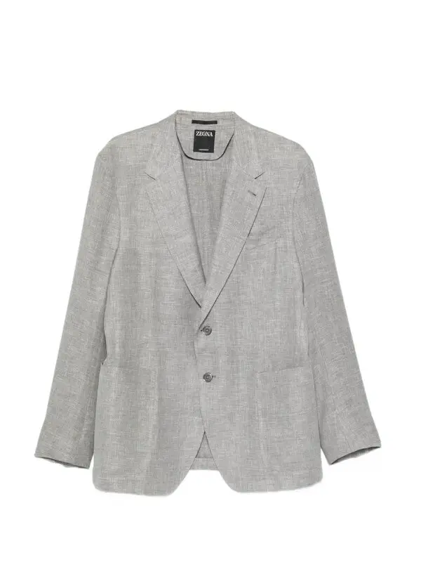 Zegna Single-breasted Linen Blazer