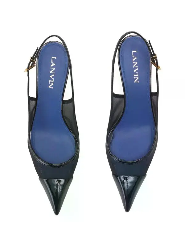 LANVIN Point-toe Slingback Pumps