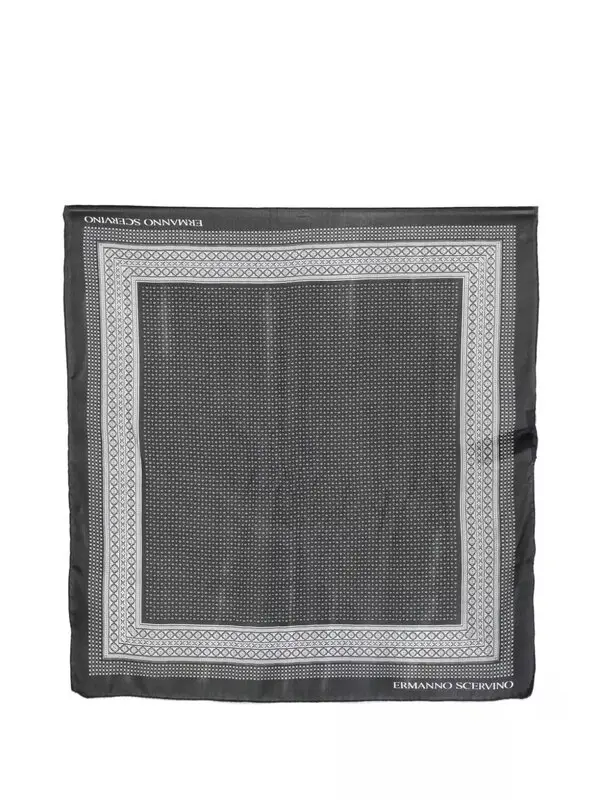 Ermanno Scervino Foulard Geometric-print Scarf - Black
