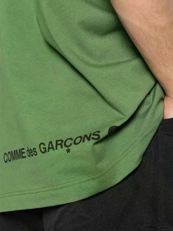Comme Des Garçons Logo-print T-shirt - Green