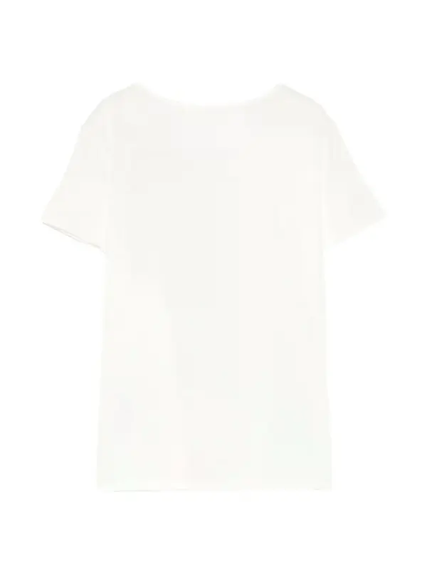 Liu Jo Cut-out Ring-detail T-shirt - Neutrals