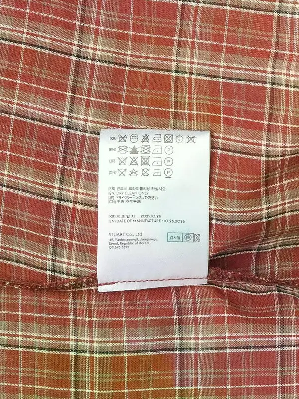 Andersson Bell Check Pattern Sleeveless Shirt
