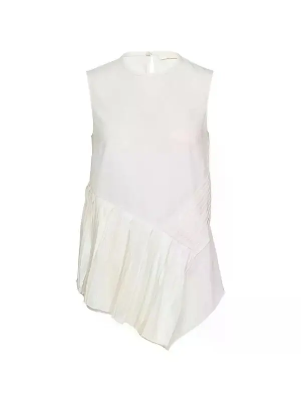 CLUB21 COLLECTION Danielle Pleated Top - Neutrals