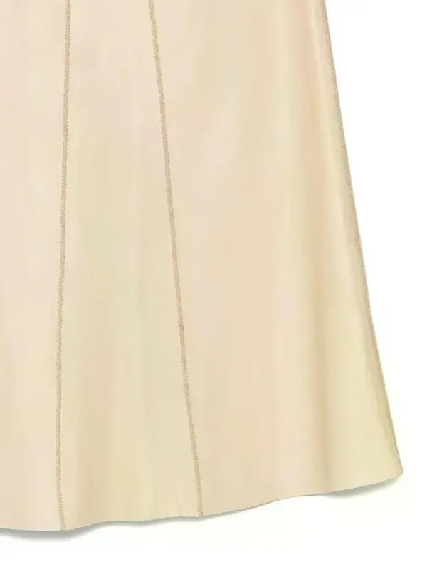 Prada A-line Leather Skirt