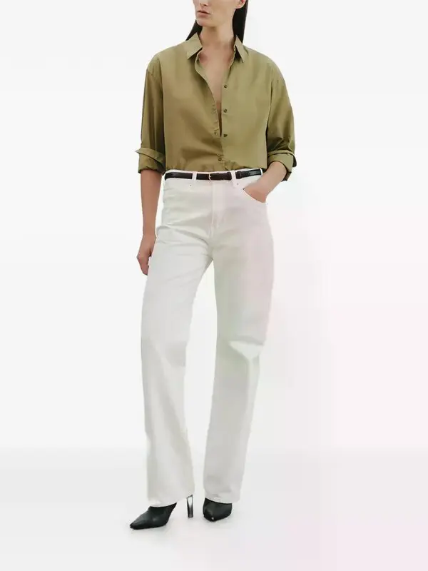 NILI LOTAN Amante" Poplin Shirt - Green