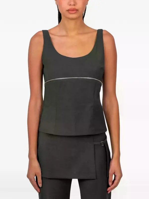 Paloma Wool Zip-detail Top