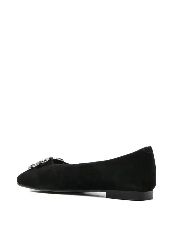 LINDA BAUMANN Suede Ballet Flats