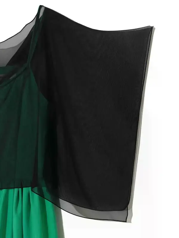 Undercover Sheer-paneled Cargo Midi Dress