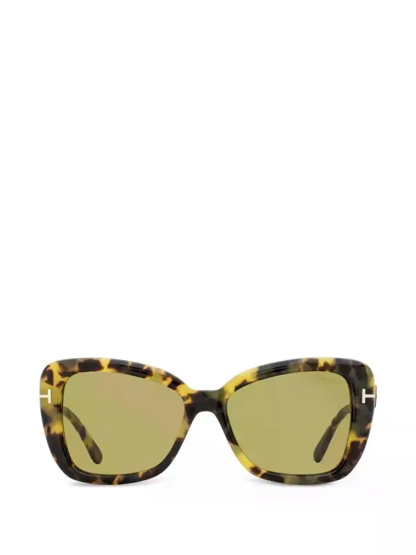 TOM FORD Maeve Butterfly Frame Sunglasses - Brown